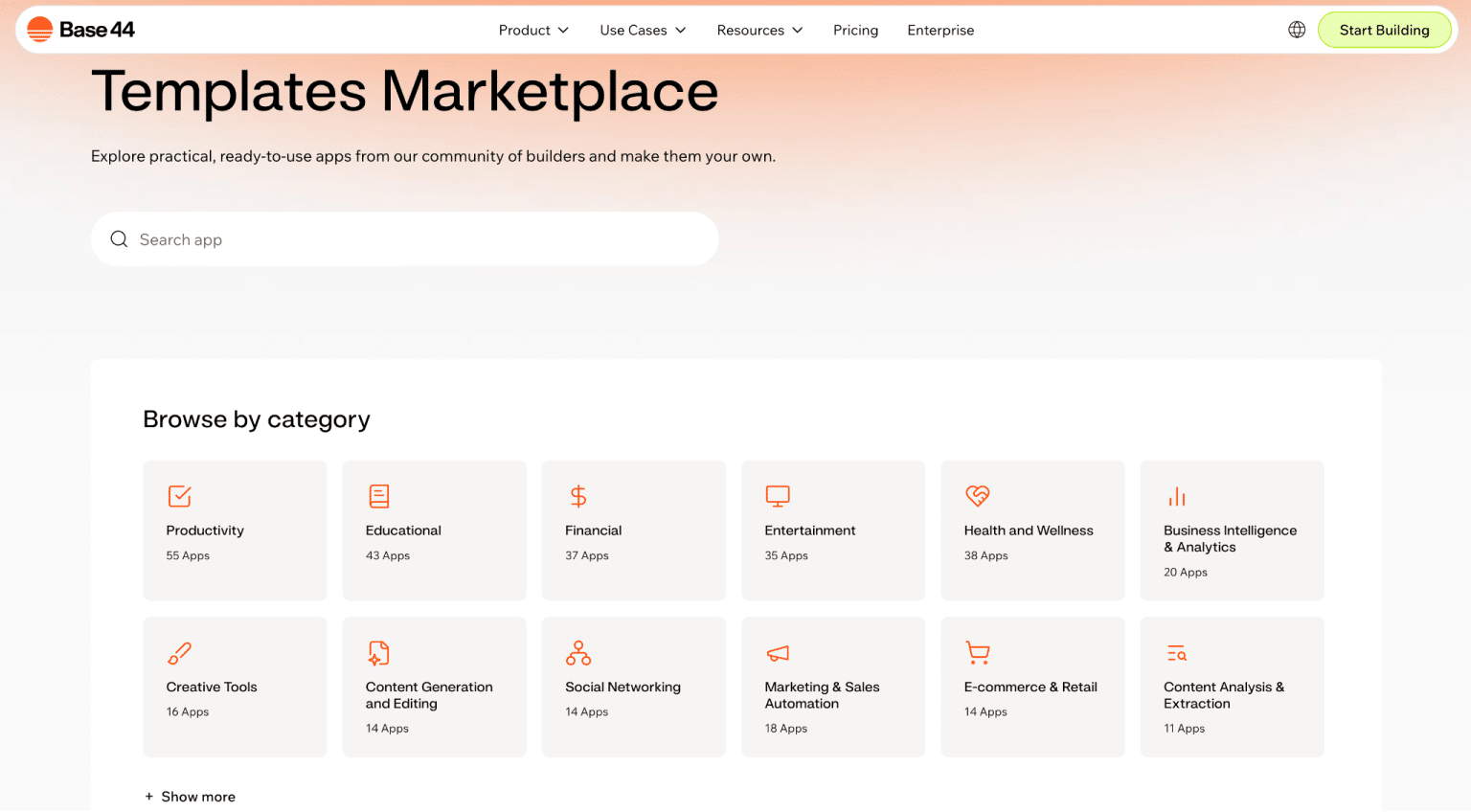 Base44 App Templates for Productivity