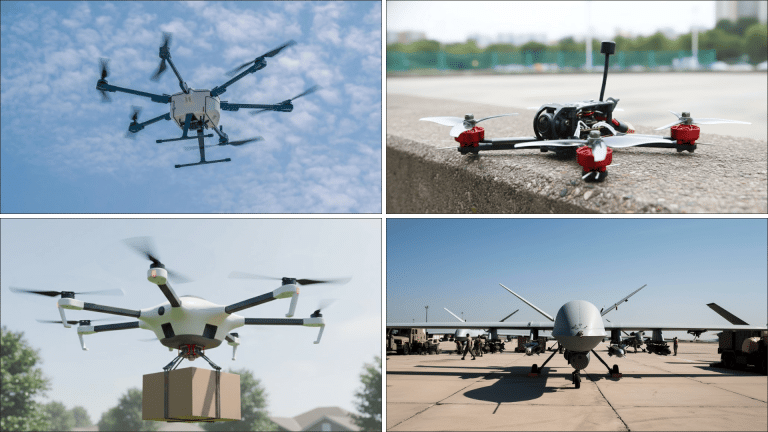19+ Types of Drones: From Small Flyers to Drone Taxis - Boomset
