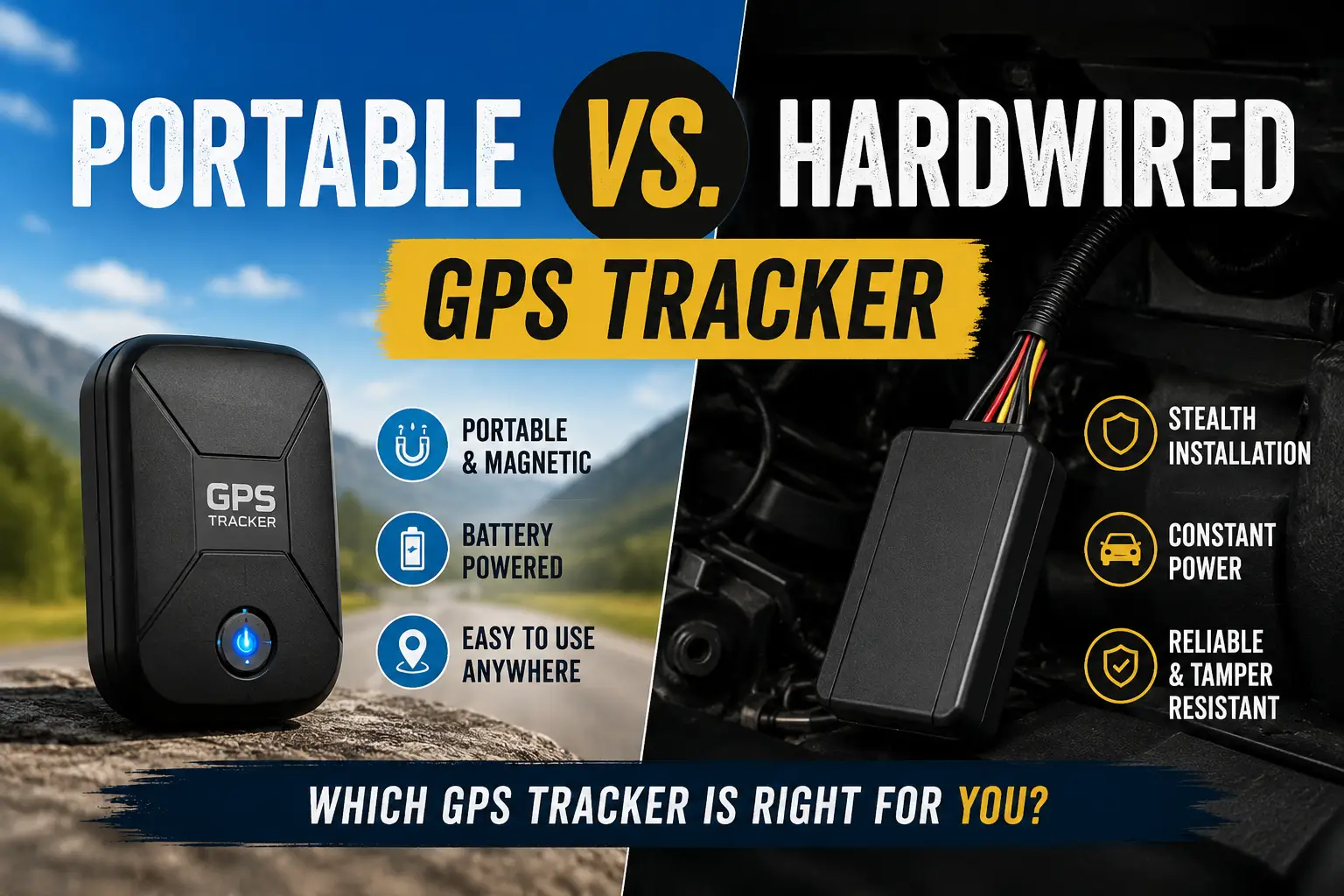 Portable vs. Hardwired GPS Tracker: Which One Should You Choose?